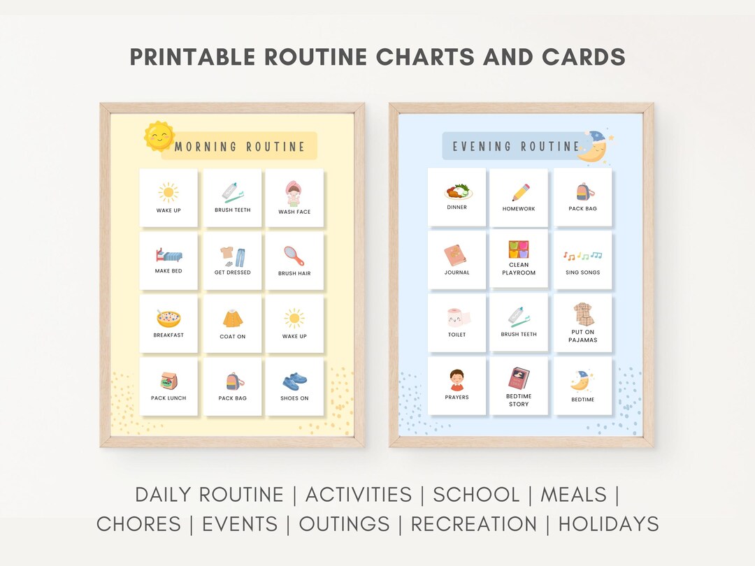 Routine Checklist, Kids Daily Routine, Morning Board, Routine Chart ...
