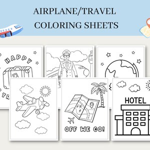 Airplane Activity Pack, Travel Activity for Kids, Travel Games, Kids ...
