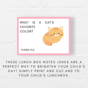 Lunchbox Jokes, Lunch Box Notes, Jokes for Kids, Lunchbox Cards, School ...