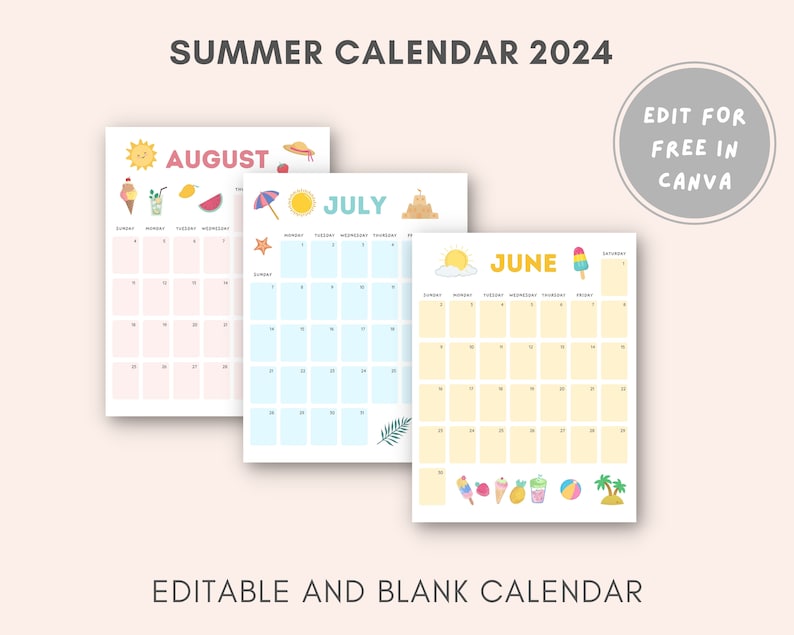 Summer Planner 2024, Summer Kids Planner, Summer Activity, Summer ...