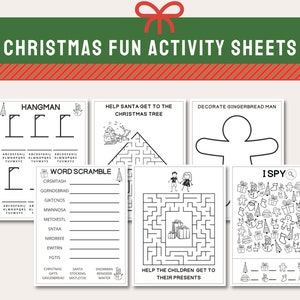Christmas Activities Printable, Christmas Activity Book, Christmas ...