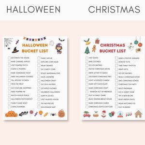 BUCKET LIST BUNDLE, Bucket List Printable, Kids Bucket List, Editable ...