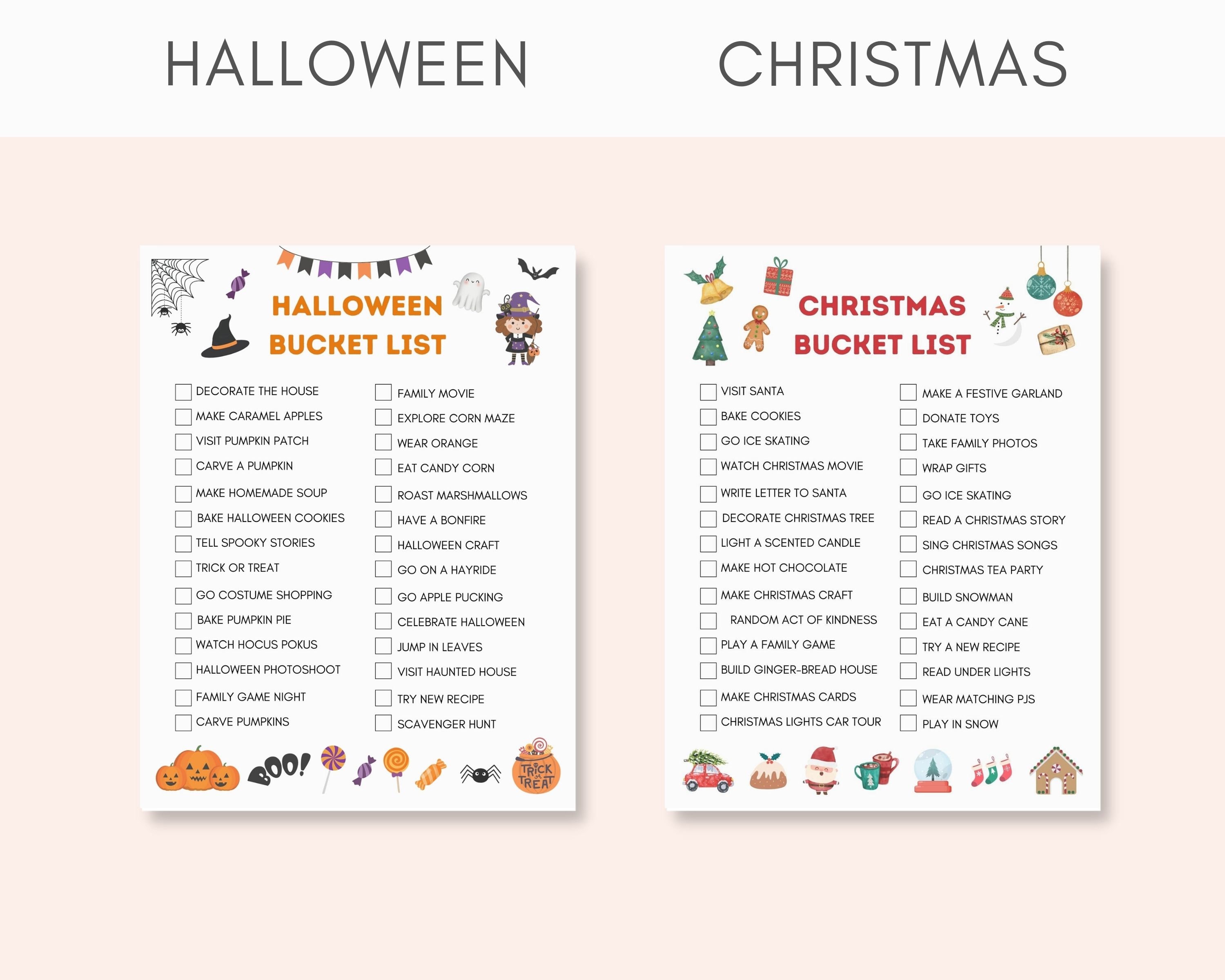 BUCKET LIST BUNDLE Bucket List Printable Custom Bucket List - Etsy ...