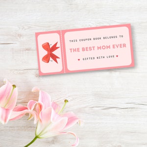 Mother’s Day Coupons, Mother’s Day Gift, Coupon Printable, Mom Coupon ...