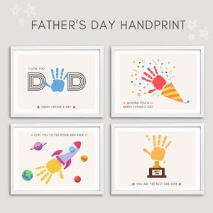 Fathers Day Handprint Craft, Fathers Day Gift, Fathers Day Printable ...