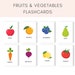 Fruits and Vegetables Flashcards, Fruits Flashcards, Vegetable ...
