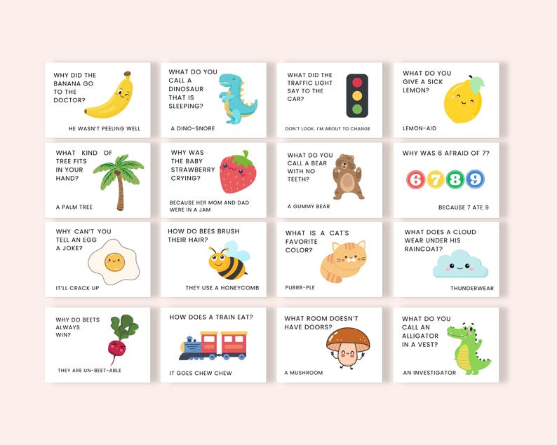 Lunchbox Jokes Printable, Lunch Box Notes, Jokes for Kids, Lunchbox ...