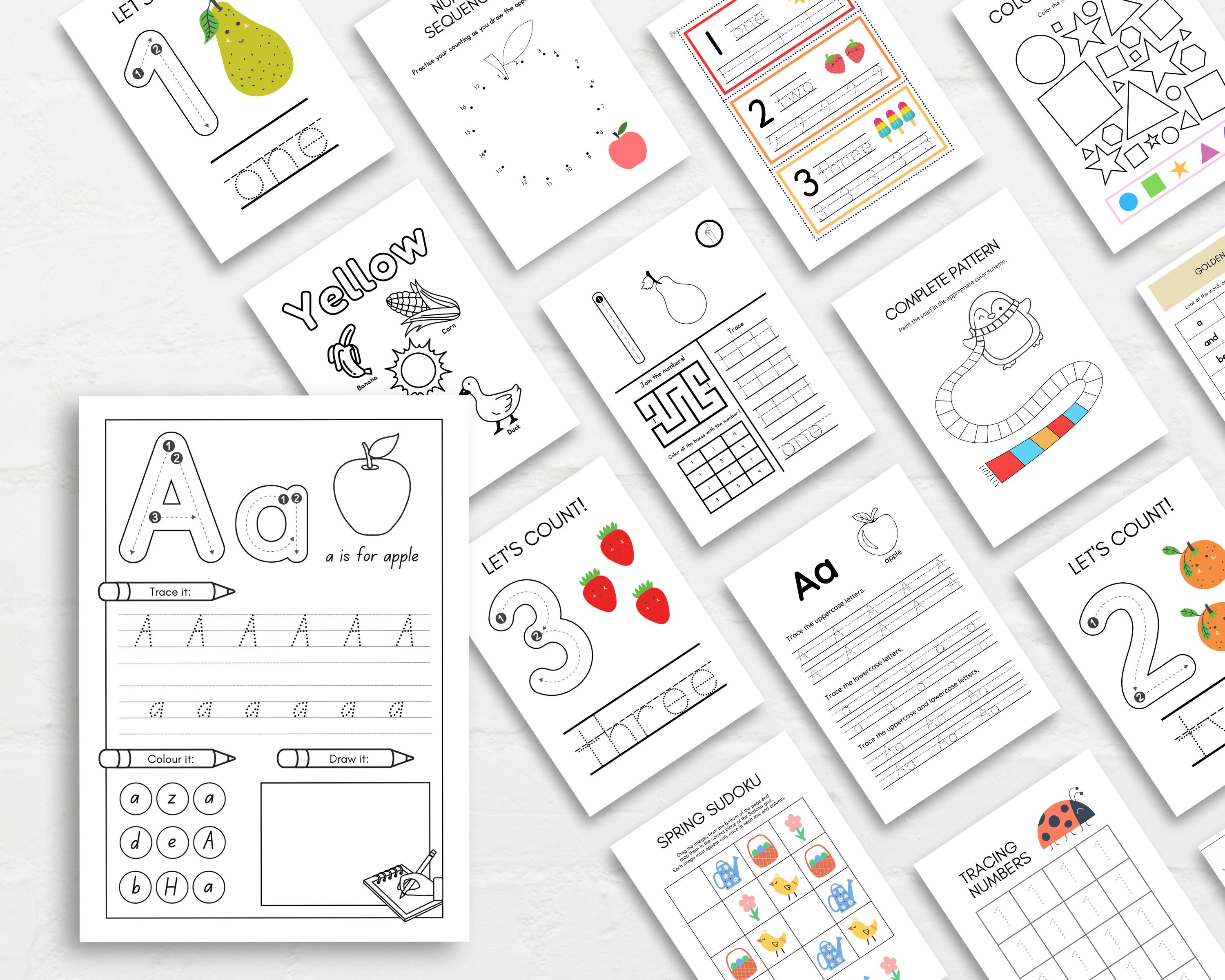 Ultimate Preschool Kindergarten Bundle, Preschool Workbook ...