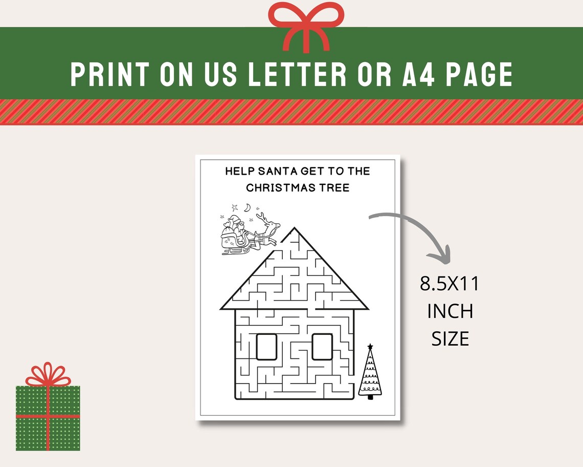 Christmas Activities Printable Christmas Activity Book - Etsy