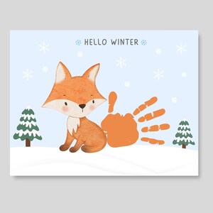 Winter Handprint, Handprint Keepsake, Handprint Art, Winter Activity ...