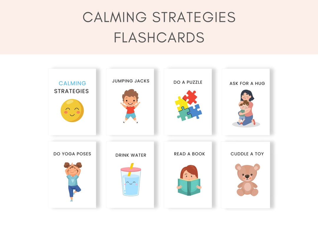 Calming Corner Flashcards, Calming Strategies, Calming Techniques ...