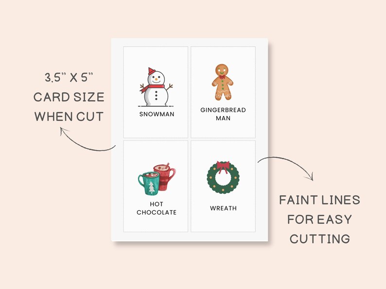 Christmas Flashcards, Printable Flashcards, Preschool Flashcards ...