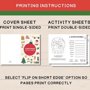 Christmas Activity Book, Printable Christmas Activity, Christmas ...