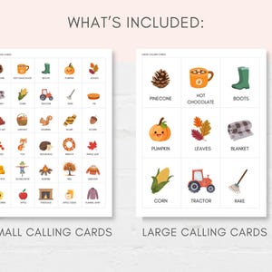 Fall Bingo Printable, Fall Bingo Game, Kids Fall Activity, Fall Bingo ...