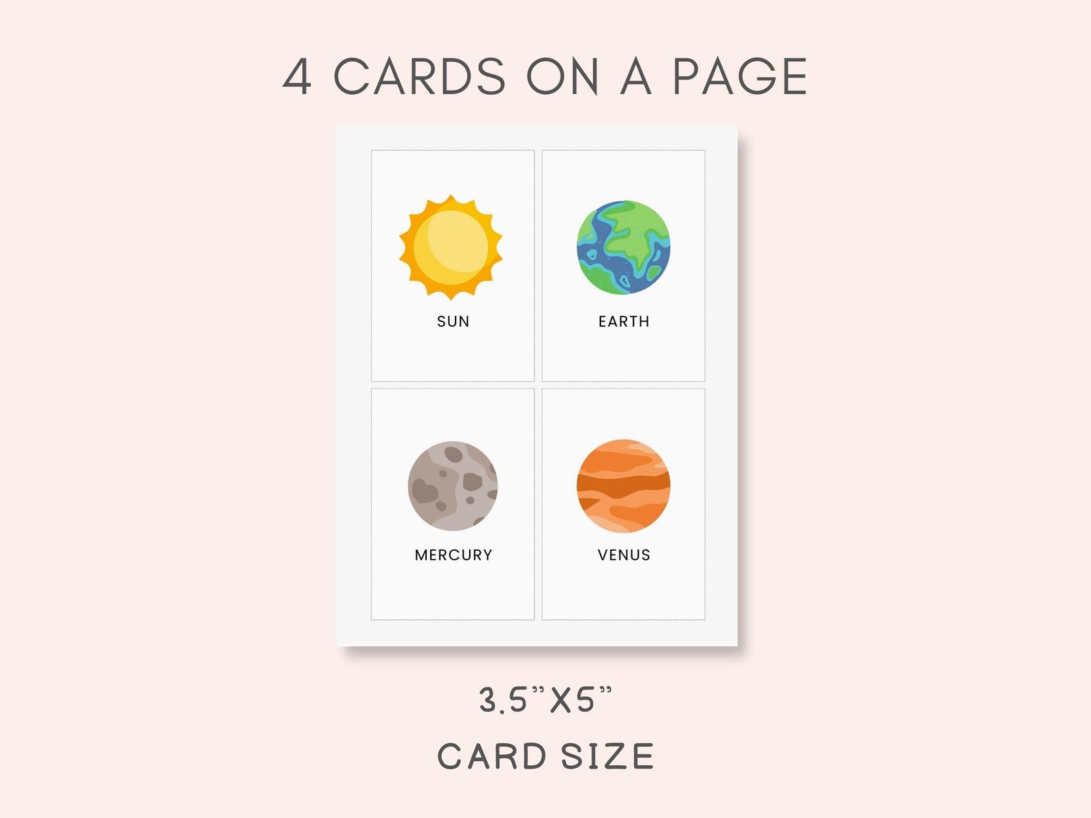 Solar System Flashcards, Planets Flashcards, Solar System, Flashcards ...