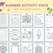 KIDS ACTIVITY PACK, Seasons Activity Pack, Kids Activity Printable ...