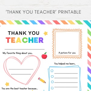 Teacher Appreciation Printable, Teacher Appreciation, Teacher Printable ...