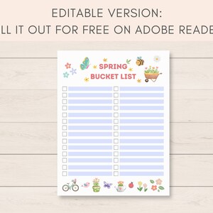 BUCKET LIST BUNDLE, Bucket List Printable, Kids Bucket List, Editable ...