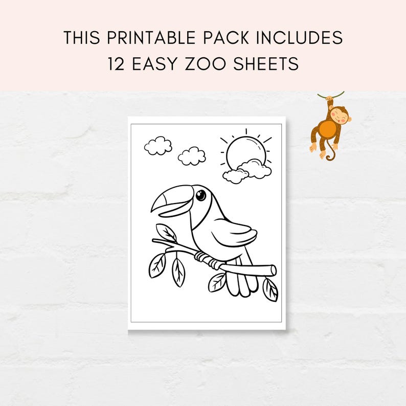 Zoo Activity Pack, Animal Activities, Animal Coloring Pages, Animal ...