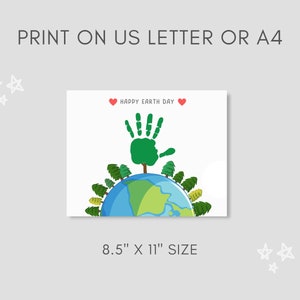 Earth Day Handprint, Earth Day Activities, Earth Day Printable ...