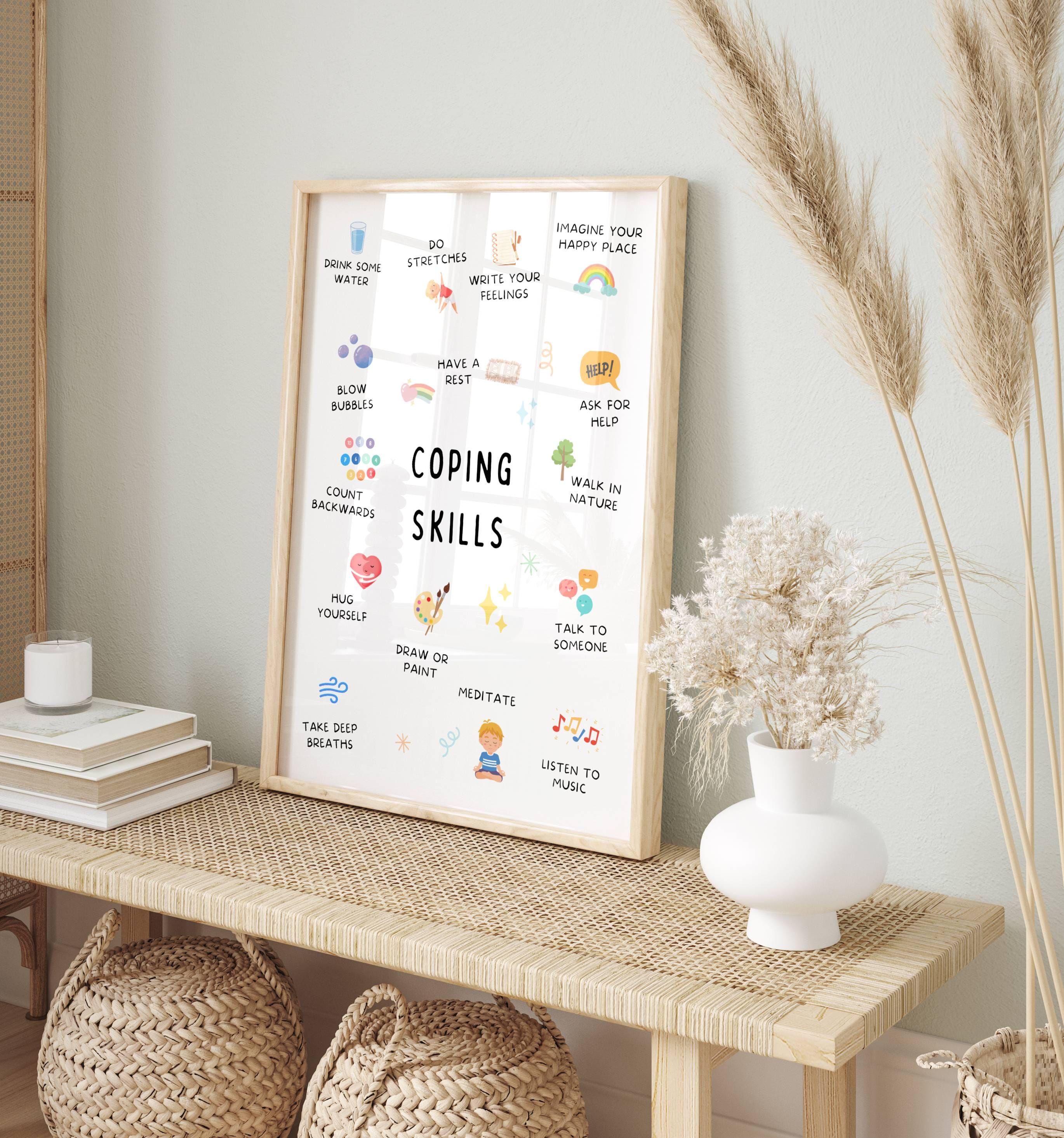 Coping Skills Poster, Mental Health Poster, Kids Mental Health, Calm ...