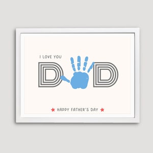 Father’s Day Handprint Craft, Father’s Day Gift, Father’s Day Printable ...
