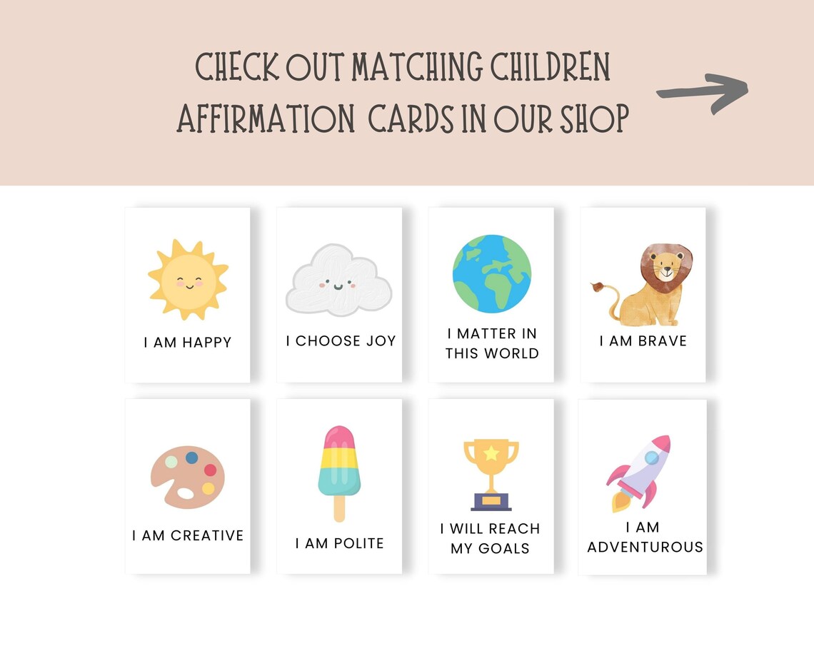 Kids Affirmations Printable Children Affirmation Wall Art - Etsy