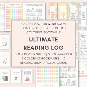 Printable Reading Log, Reading Log for Kids, Reading Tracker, Reading ...