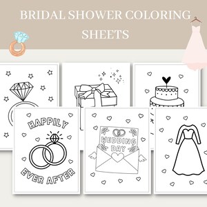 Bridal Shower Kids Activity, Kids Activity Printable, Bridal Shower ...