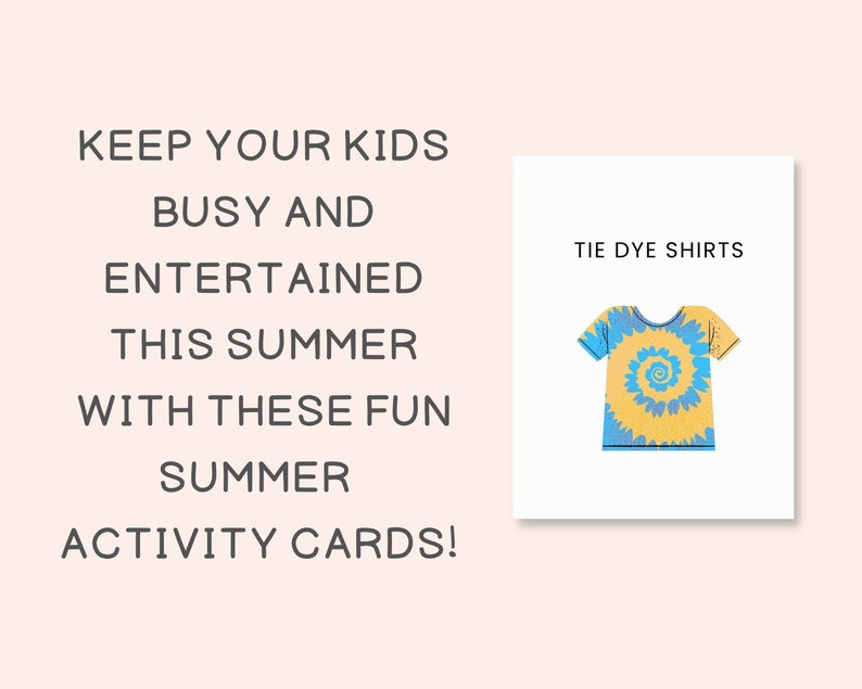 Summer Activity Cards Summer Activities Summer Bucket List - Etsy