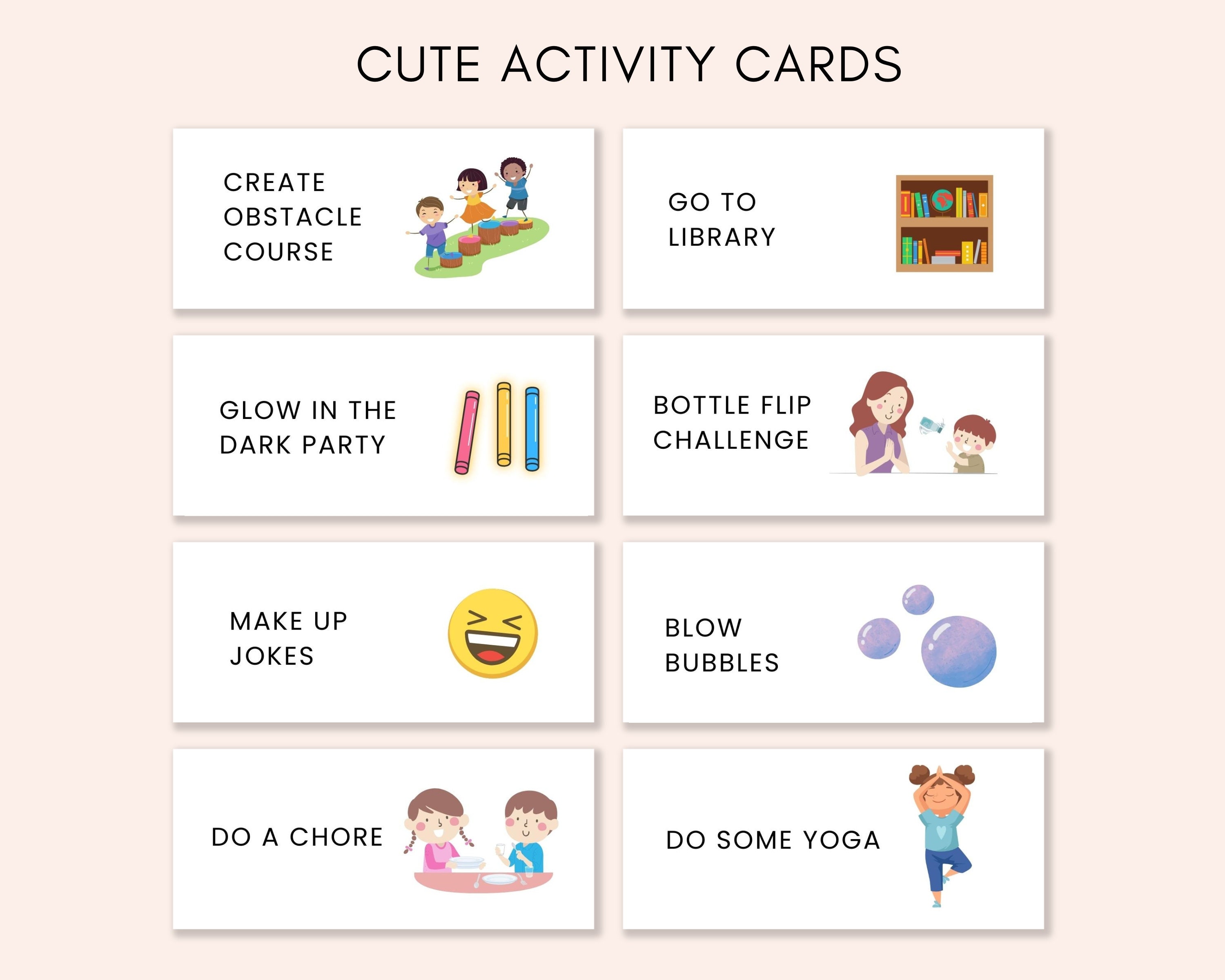 Boredom Jar Boredom Busters Printable Bored Jar Im Bored - Etsy