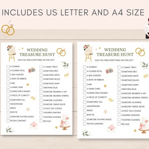 Wedding Treasure Hunt, I Spy Wedding Game, Scavenger Hunt, Wedding ...