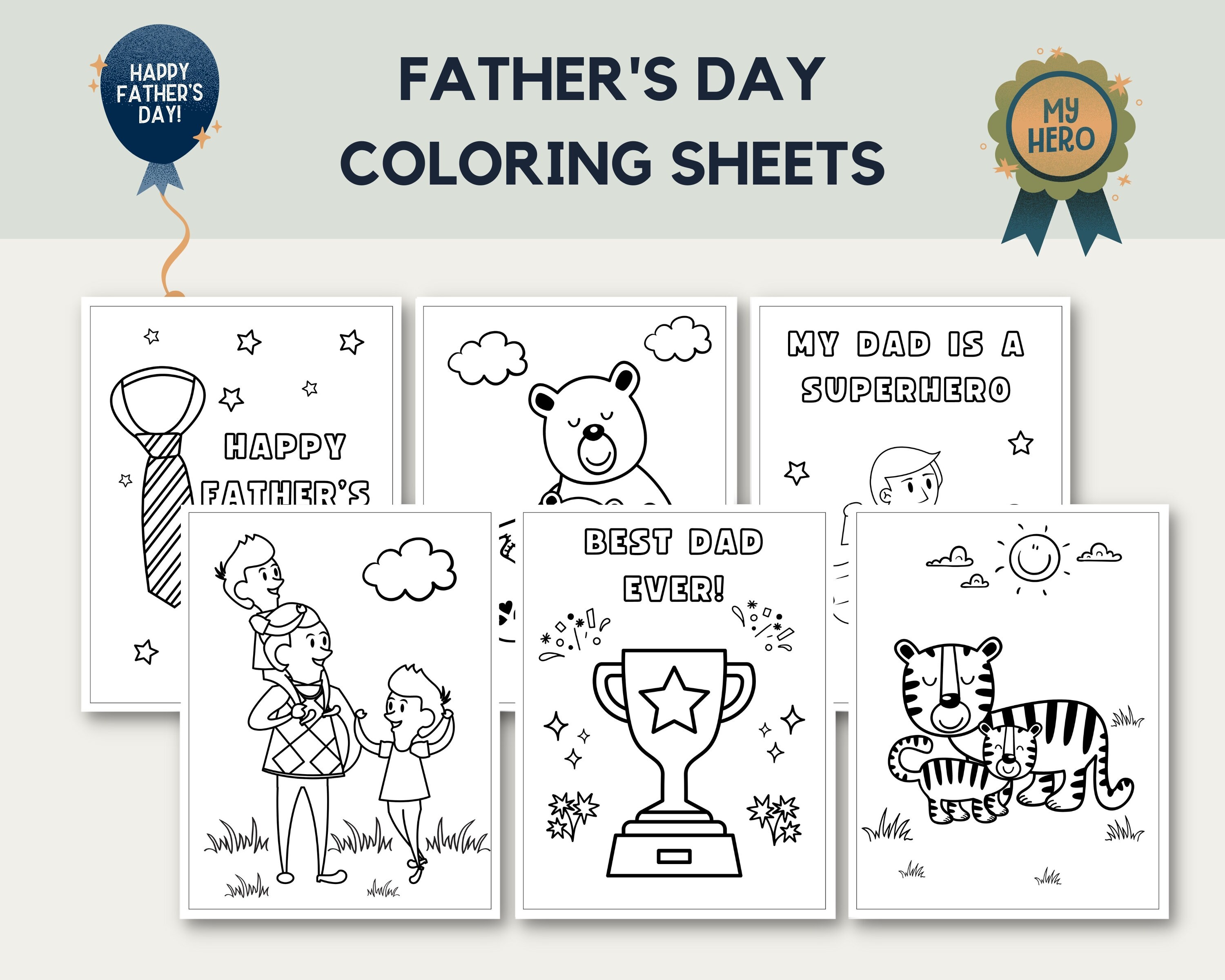 Fathers Day Activity Pack Fathers Day Activities Fathers - Etsy