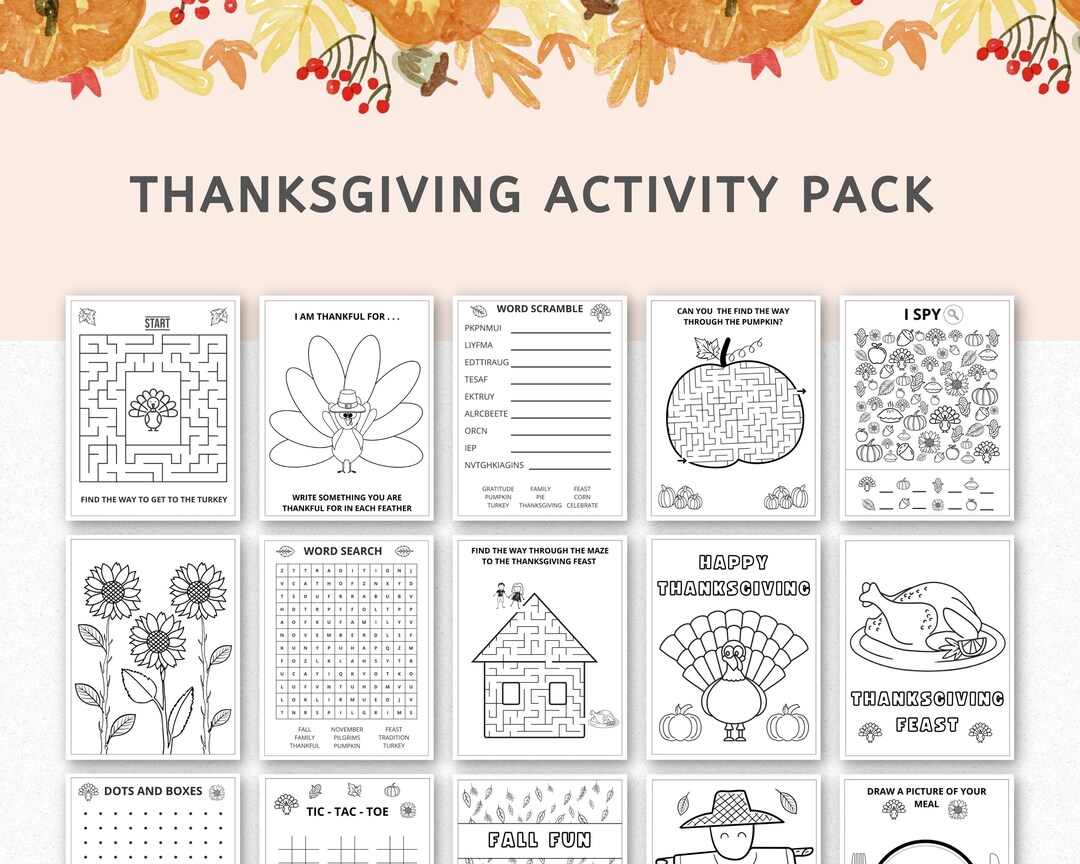 Thanksgiving Activity Printable Thanksgiving Coloring I Am - Etsy
