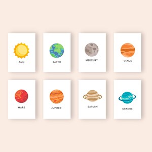 Solar System Flashcards, Planets Flashcards, Solar System, Flashcards ...