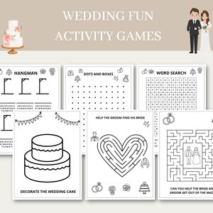Wedding Coloring Pages, Wedding Activity, Wedding Activity Pack ...