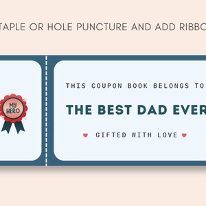 Father’s Day Coupons, Father’s Day Gift, Coupon Printable, Dad Coupon ...