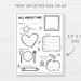All About Me Poster, All About Me Worksheet, First Day of School, Back ...