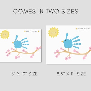 Spring Handprint, Spring Handprint Craft, Kids Craft Activity, Spring ...