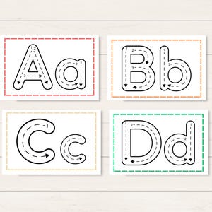 Alphabet Tracing Cards, Alphabet Tracing, Tracing Card, Letter Tracing ...