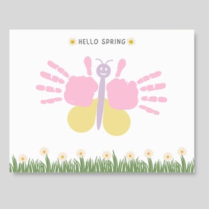 Spring Handprint, Spring Handprint Craft, Kids Craft Activity, Spring ...