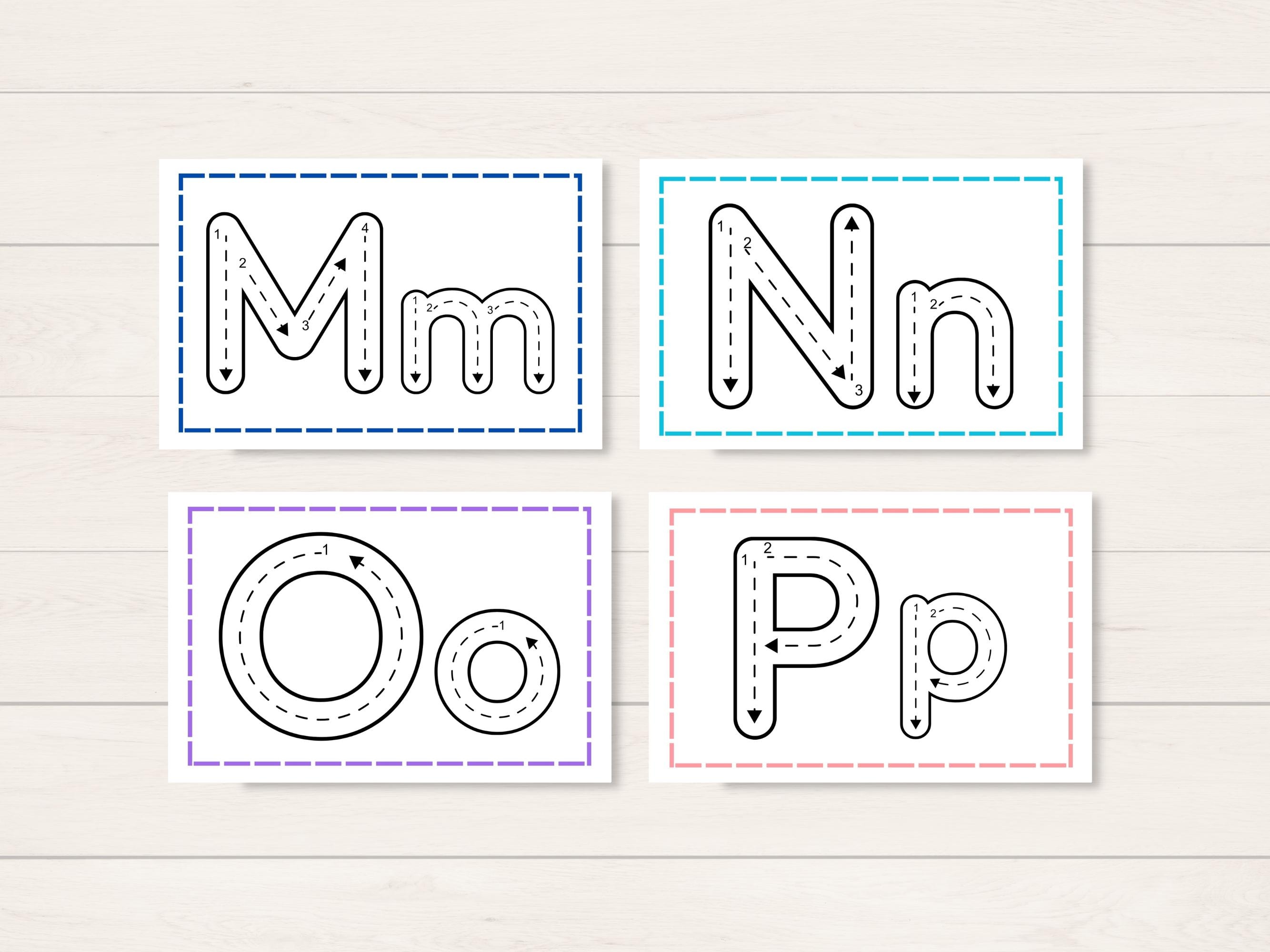 Alphabet Tracing Cards, Alphabet Tracing, Tracing Card, Letter Tracing ...