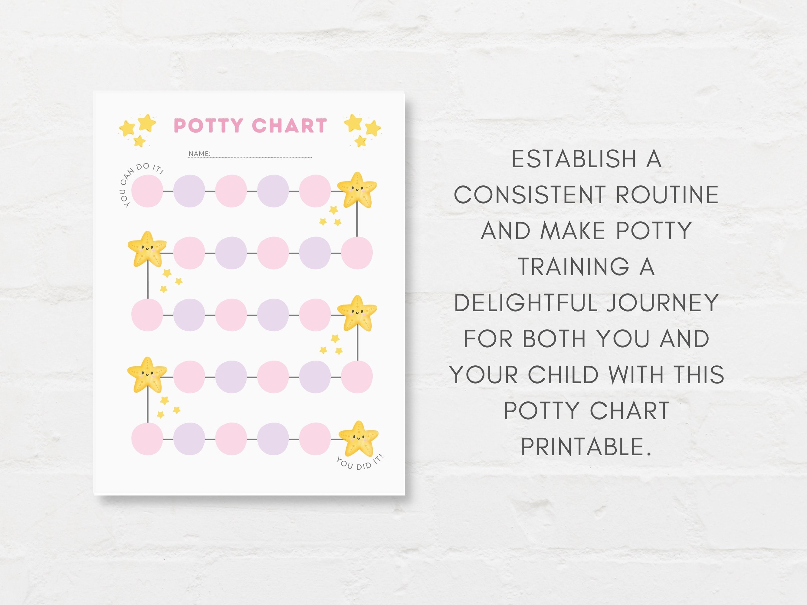 Potty Chart Printable, Potty Training Chart, Potty Certificate, Potty ...
