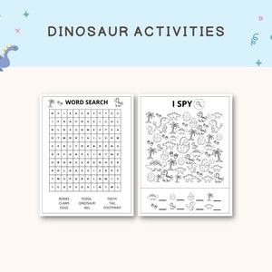 Dinosaur Activity Pack, Dinosaur Coloring Pages, Dinosaur Games ...