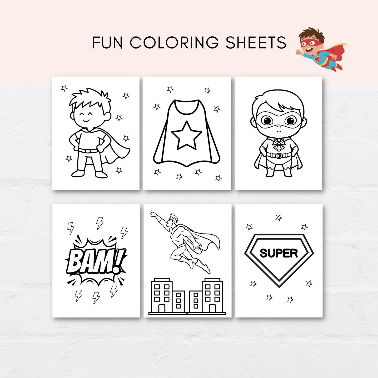 Superhero Coloring Pages, Superhero Coloring Sheets, Superhero Birthday ...