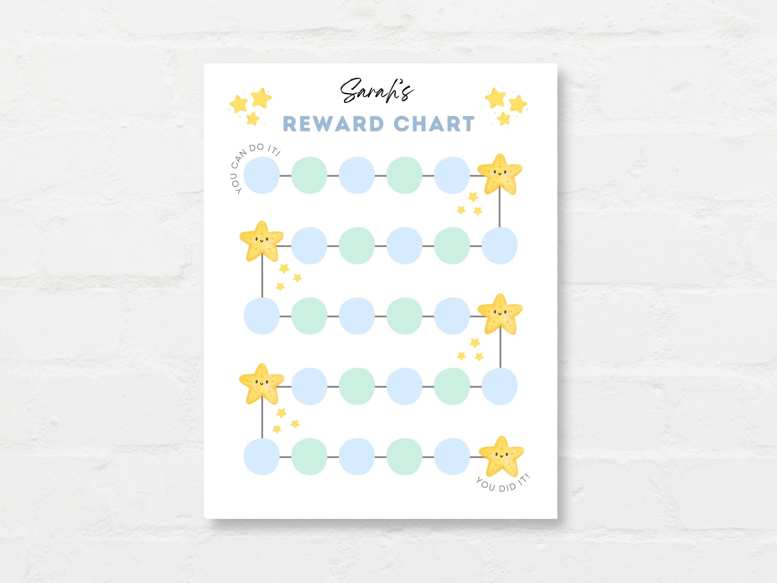 Reward Chart Printable, Kids Reward Chart, Sticker Chart, Toddler ...