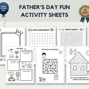 Father’s Day, Activity Pack, Father’s Day Activities, Father’s Day ...