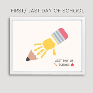 First/last Day of School Handprint, Last Day of School, Handprint Craft ...