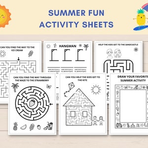 Summer Activity Book, Summer Activities, Summer Printables, Summer ...