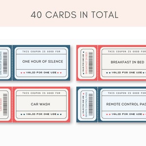 Father’s Day Coupons, Father’s Day Gift, Coupon Printable, Dad Coupon ...